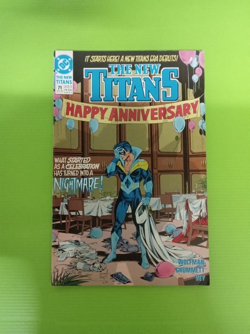 The New Titans #71 ( Tom Grummett - Cover Art ) DC Copper Age Issue, Hobbies & Toys, Books ...