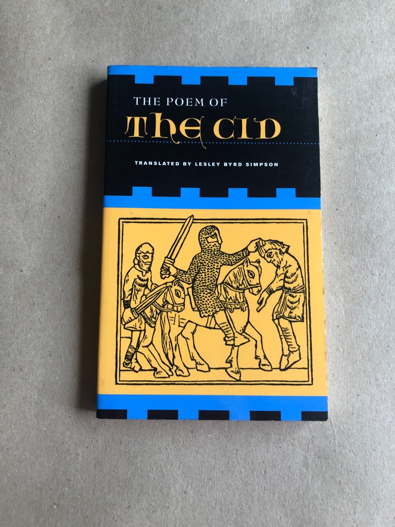 The Poem of the Cid translated by Lesley Byrd Simpson | Pre-loved El Cid Book, Hobbies & Toys ...