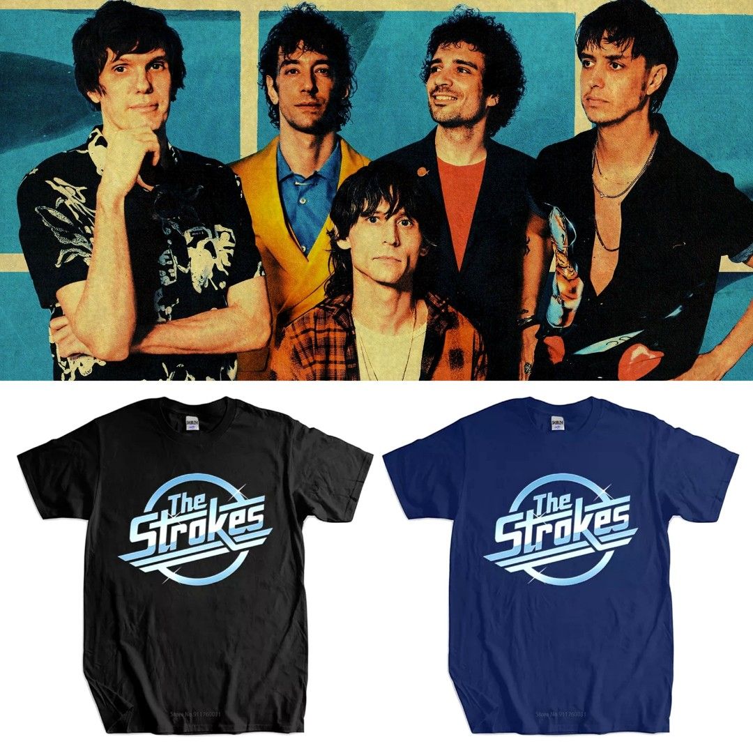 THE STROKES LOGO SHORT SLEEVE T-SHIRT (4 COLOURS), Hobbies & Toys ...
