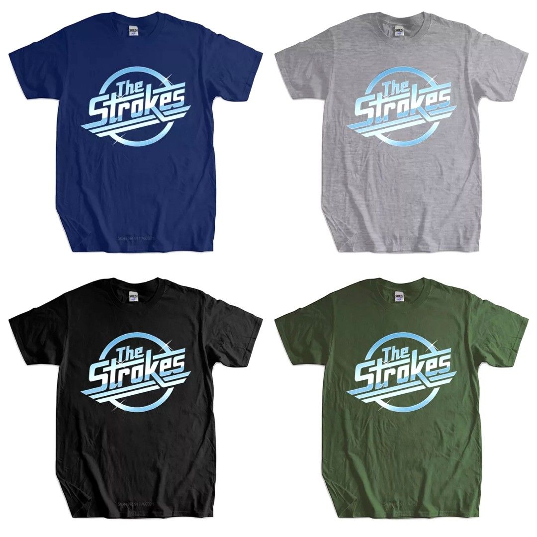 THE STROKES LOGO SHORT SLEEVE T-SHIRT (4 COLOURS), Hobbies & Toys ...