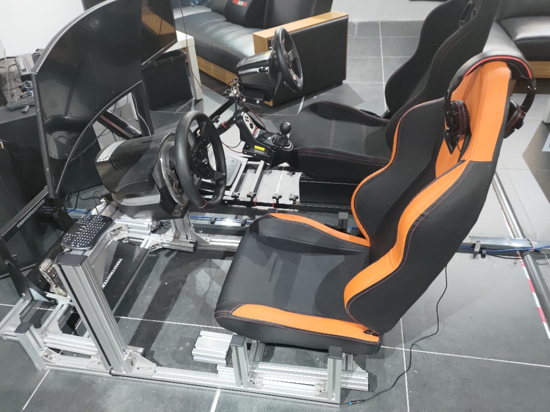 Thrustmaster T500RS + Custom Aluminium Profile Rig, Video Gaming ...