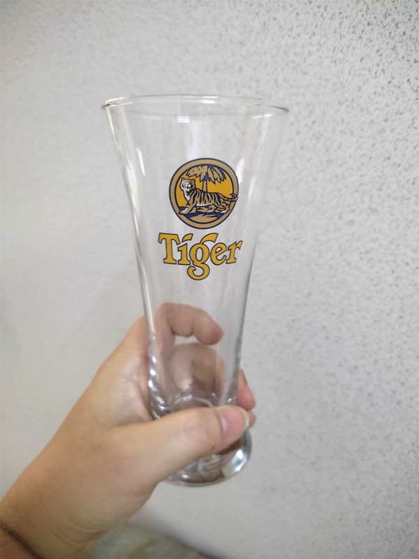 Tiger beer glass 250ml, Furniture & Home Living, Kitchenware ...