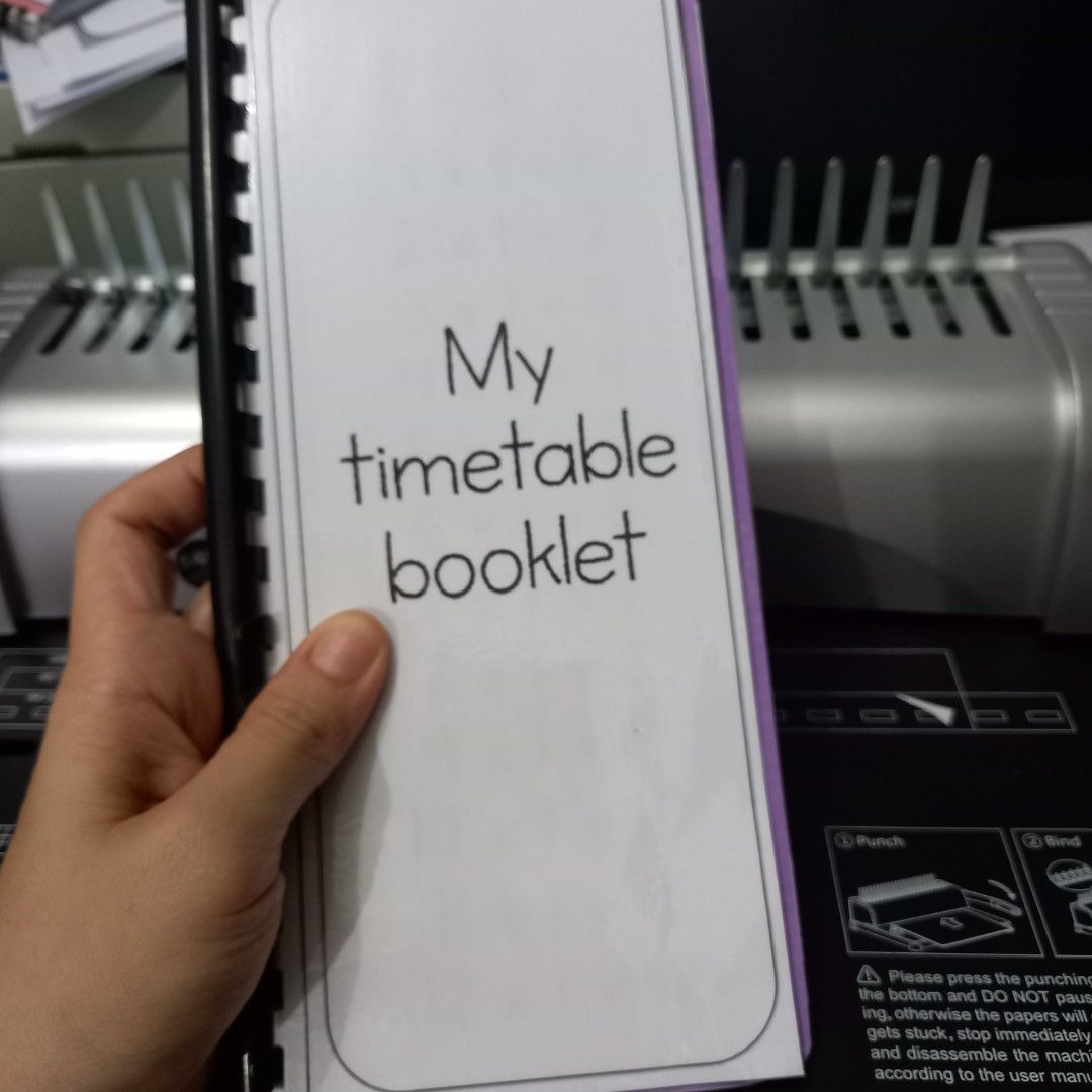 Timetable Booklet, Hobbies & Toys, Books & Magazines, Children's Books ...