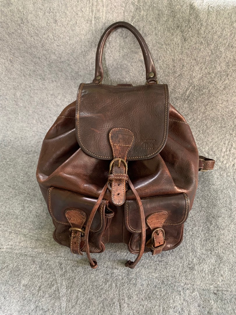 toro firenze leather backpack, Barang Mewah, Tas & Dompet di Carousell