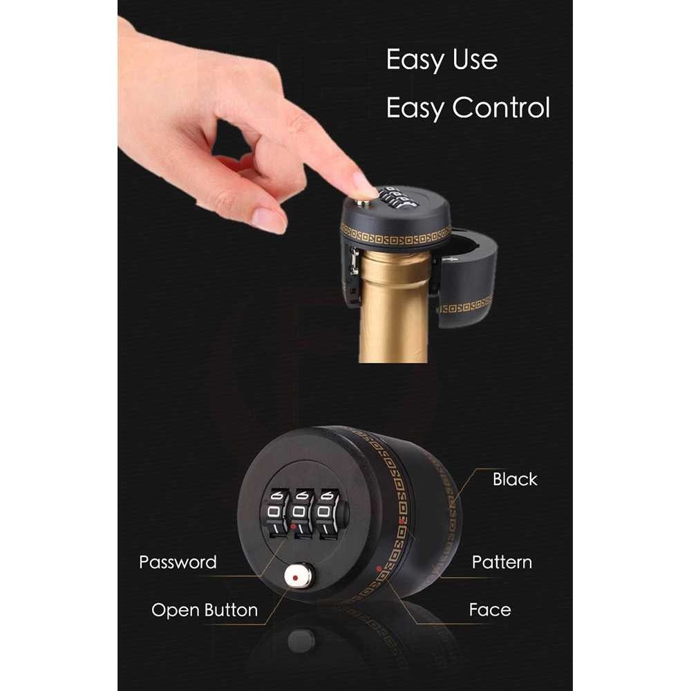 Tutup Botol Wine Vacuum Sealed Plug Stopper Password 3 Digit Numeric on ...