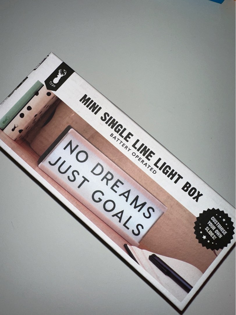 TYPO Light Box Aesthetic Home Decor, Furniture & Home Living, Home ...