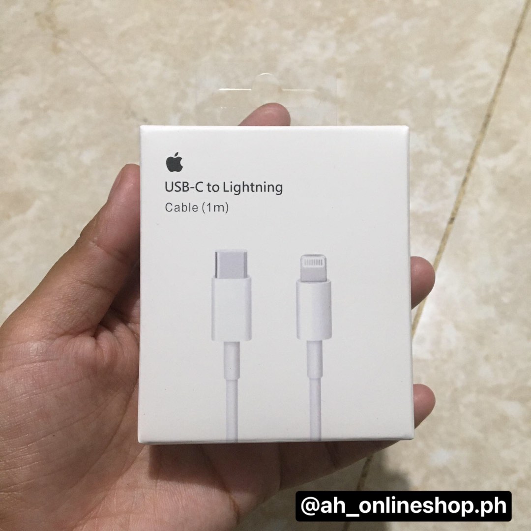 USB-C To Lightning Cable 1 meter, Mobile Phones & Gadgets, Mobile ...