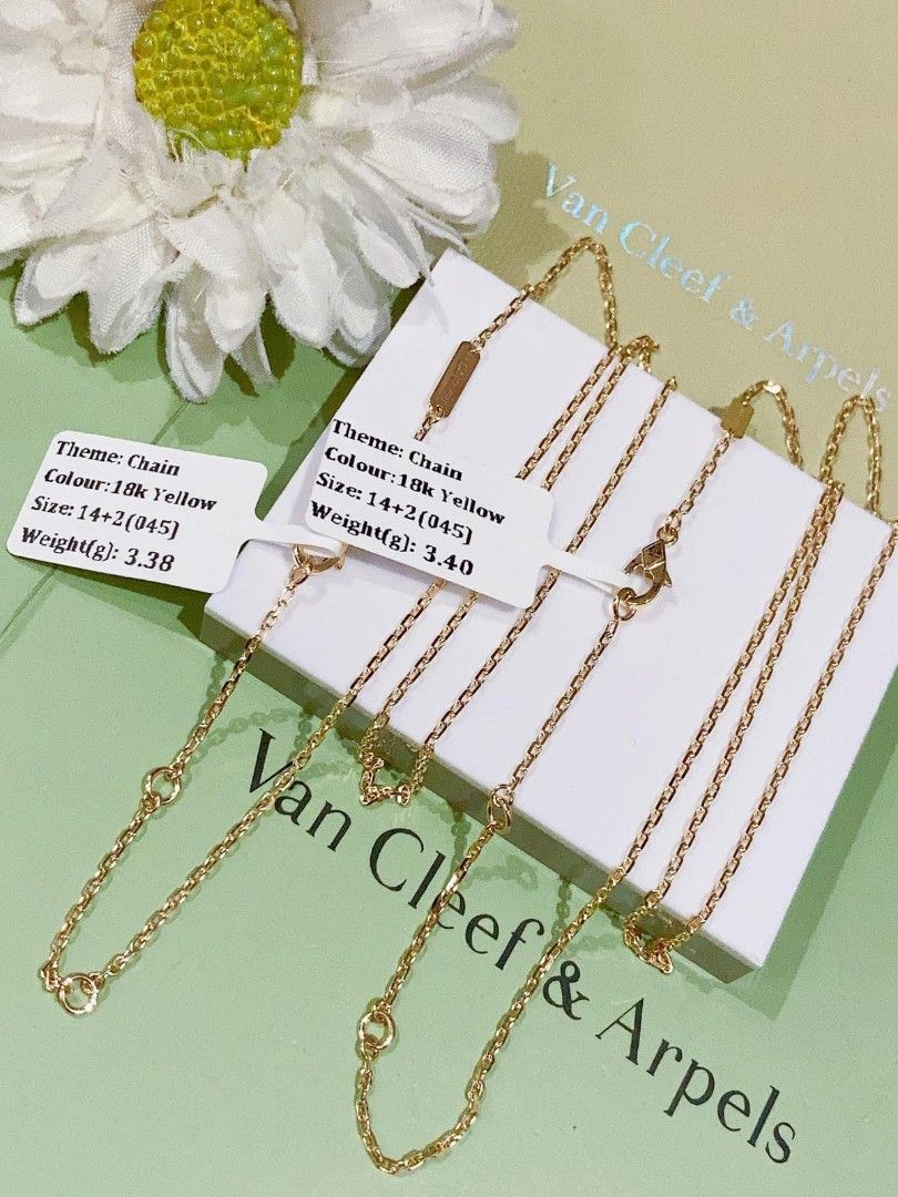 VCA Chain Necklace Hk Setting, Women's Fashion, Jewelry & Organizers ...