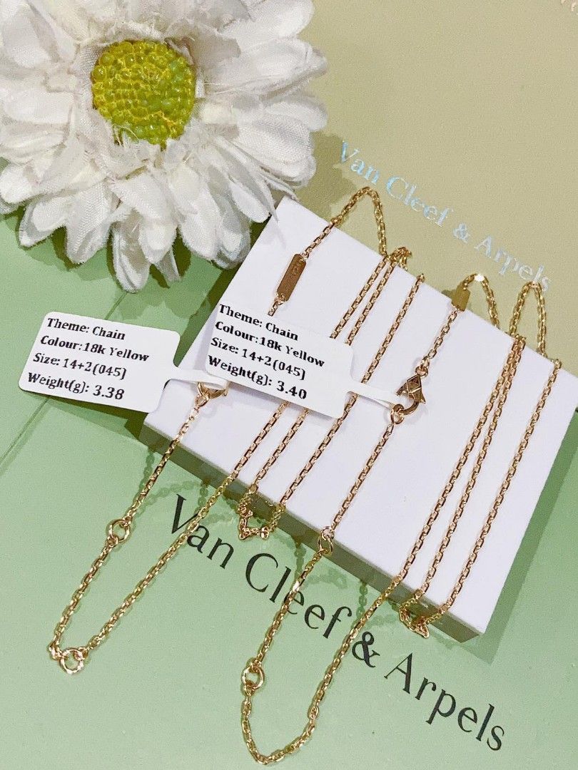 VCA Chain Necklace Hk Setting, Women's Fashion, Jewelry & Organizers ...
