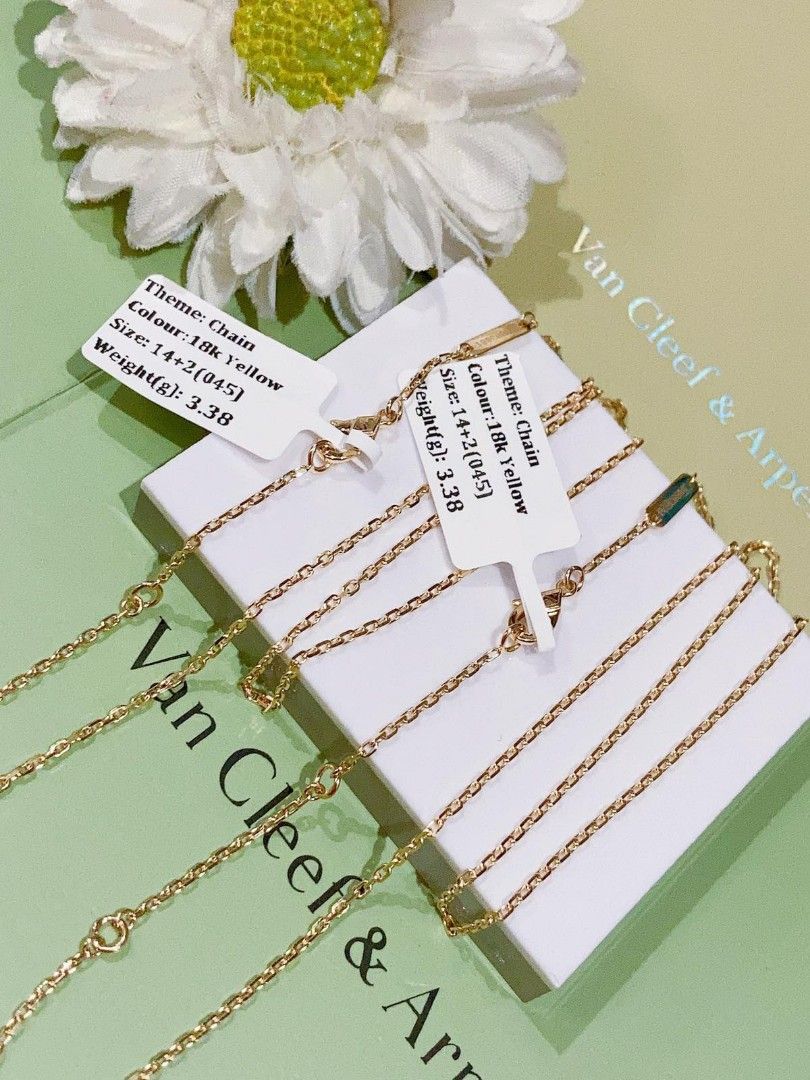 VCA Chain Necklace Hk Setting, Women's Fashion, Jewelry & Organizers ...