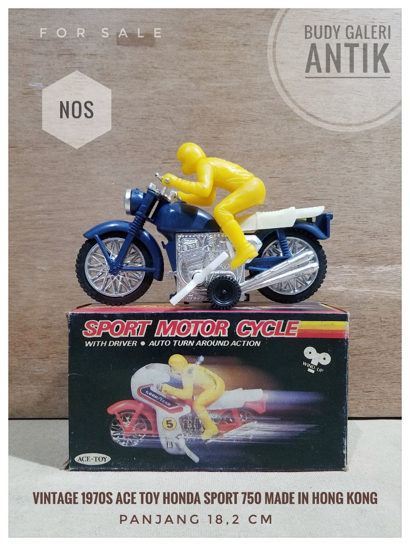 Vintage 1970s Ace Toy Honda 750 Motor Sport Made In Hong Kong NOS, Toys ...