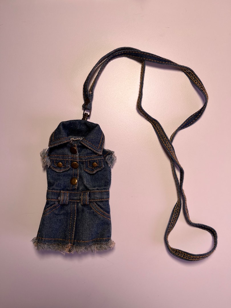 VINTAGE denim dress pouch, Women's Fashion, Bags & Wallets, Purses ...