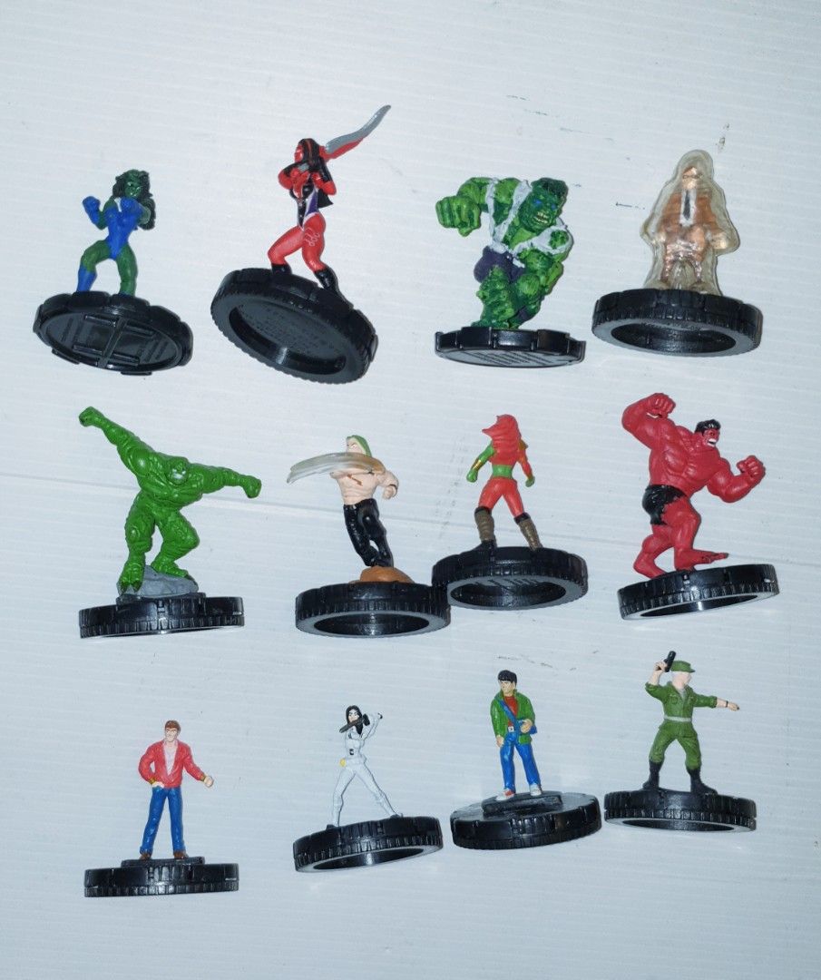 vintage heroclix marvel hulk red hulk figure lot, Hobbies & Toys, Toys ...
