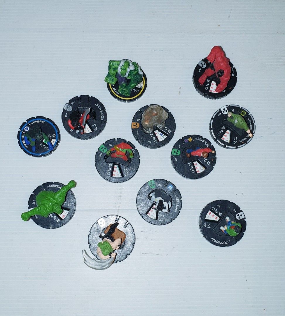 vintage heroclix marvel hulk red hulk figure lot, Hobbies & Toys, Toys ...