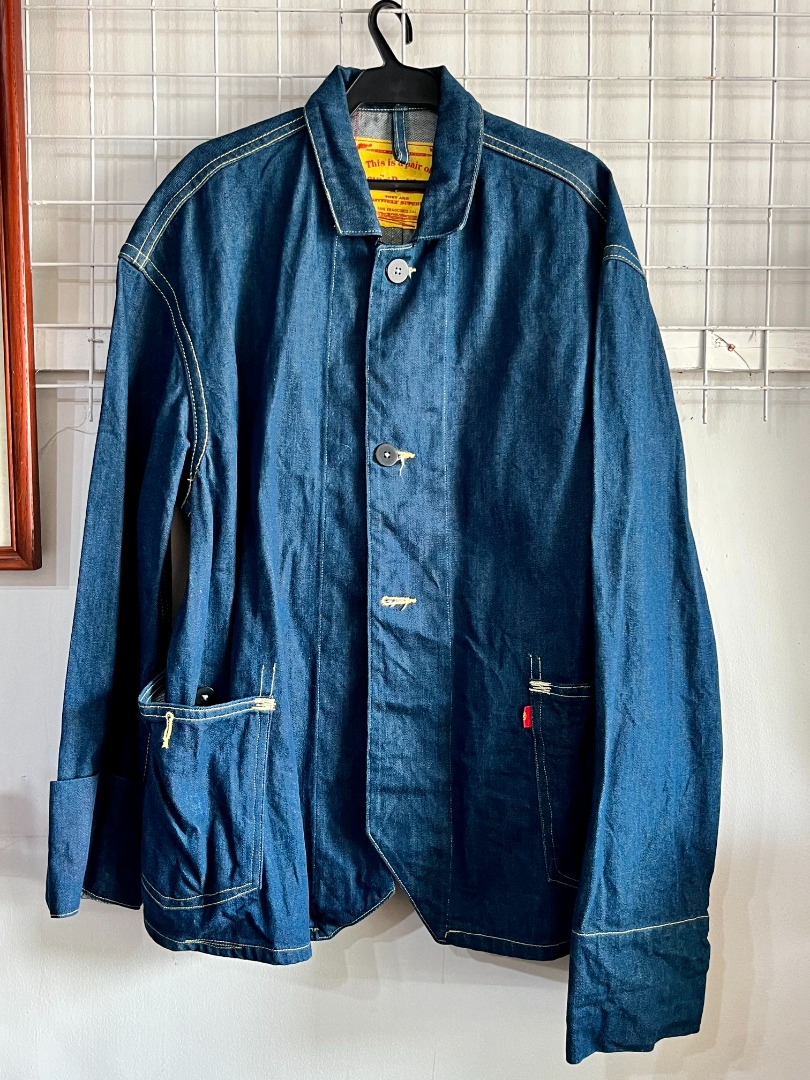 Vintage Levi's Red Collection Elijah Blue Denim Jacket on Carousell