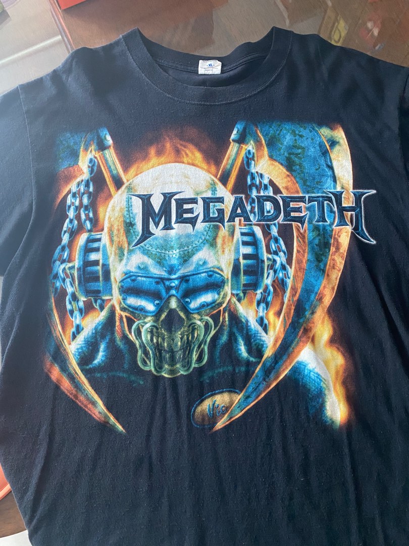vintage megadeth tee, Men's Fashion, Tops & Sets, Tshirts & Polo Shirts ...