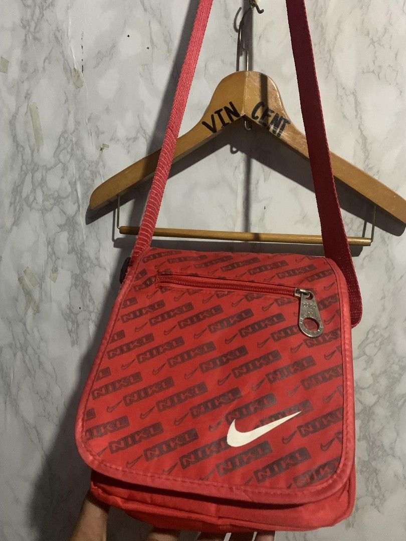 Vintage Nike nylon red tag, Men's Fashion, Bags, Sling Bags on Carousell