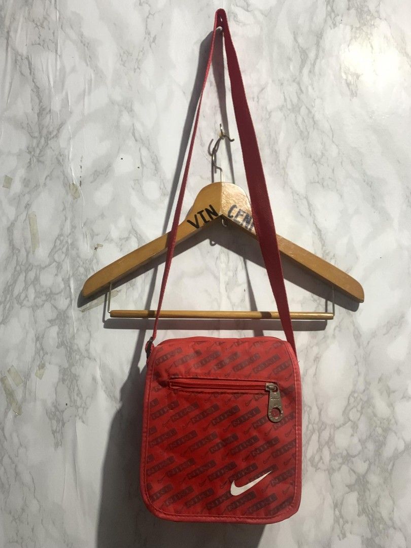 Vintage Nike nylon red tag, Men's Fashion, Bags, Sling Bags on Carousell