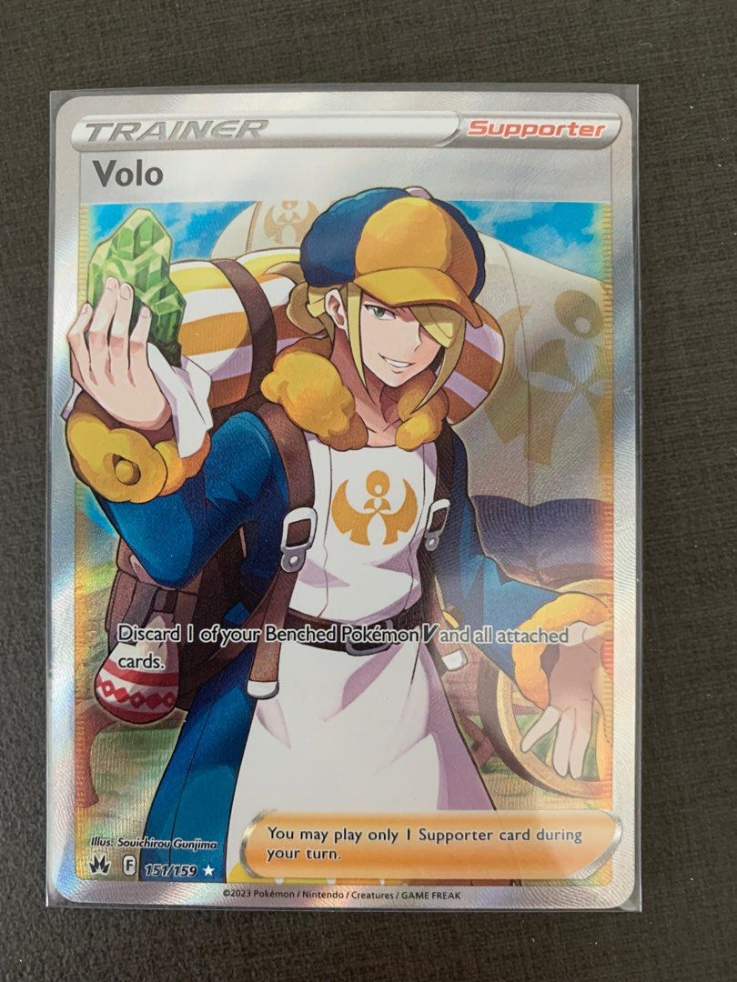 Volo - 151/159 - Pokemon Crown Zenith Full Art Supporter, Hobbies ...
