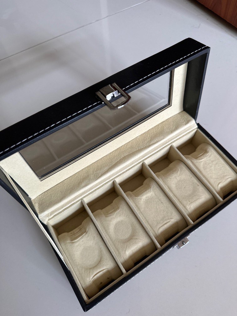 Watch box, Men's Fashion, Watches & Accessories, Accessory holder, box ...