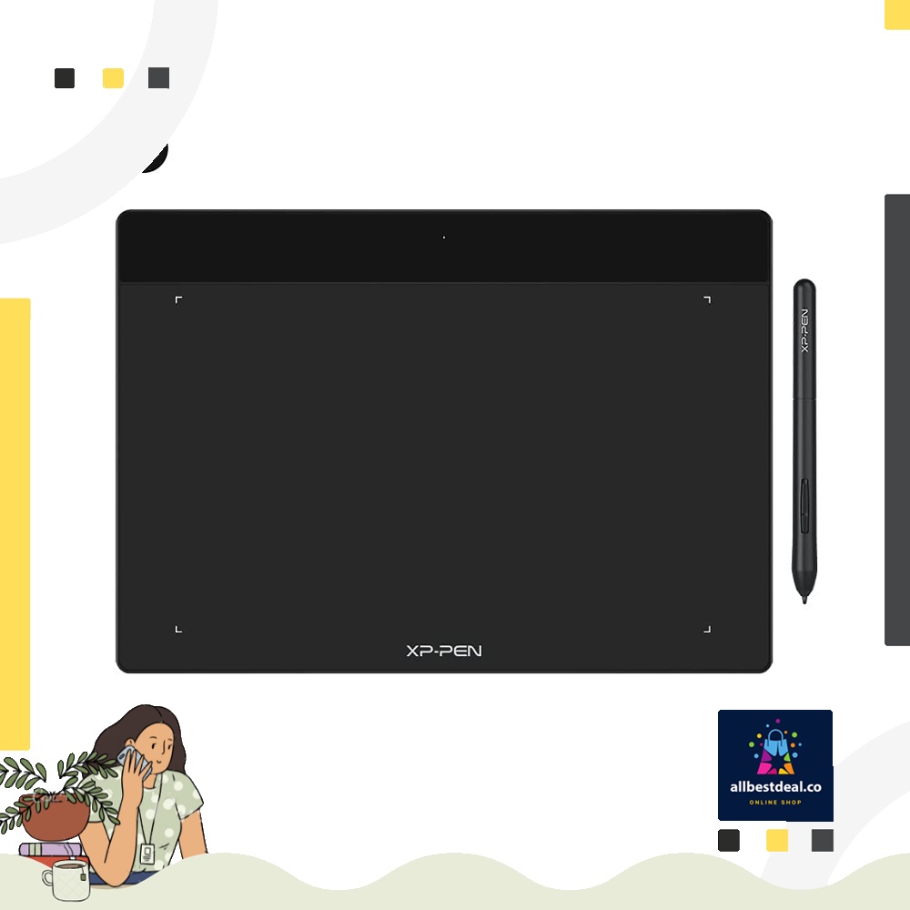 XP-PEN Deco Fun L 10x6 Inches Drawing Tablet Digital Art Tablet with ...