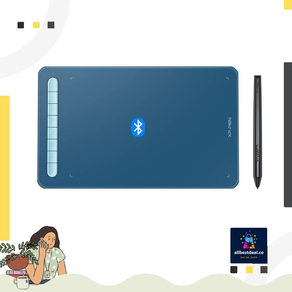 XP-PEN Deco MW Graphics Drawing Tablet Digital Pen Bluetooth Wireless ...