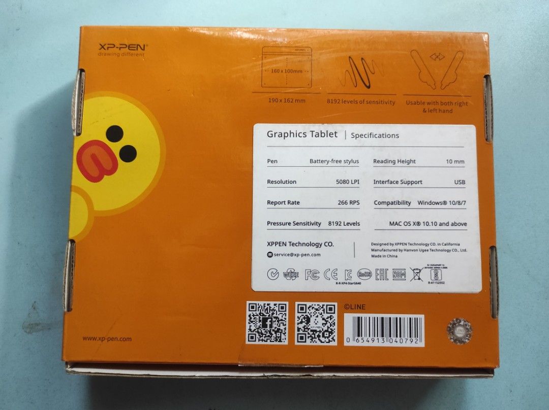 XP-Pen Star G640 LINE FRIENDS Edition, Computers & Tech, Parts ...