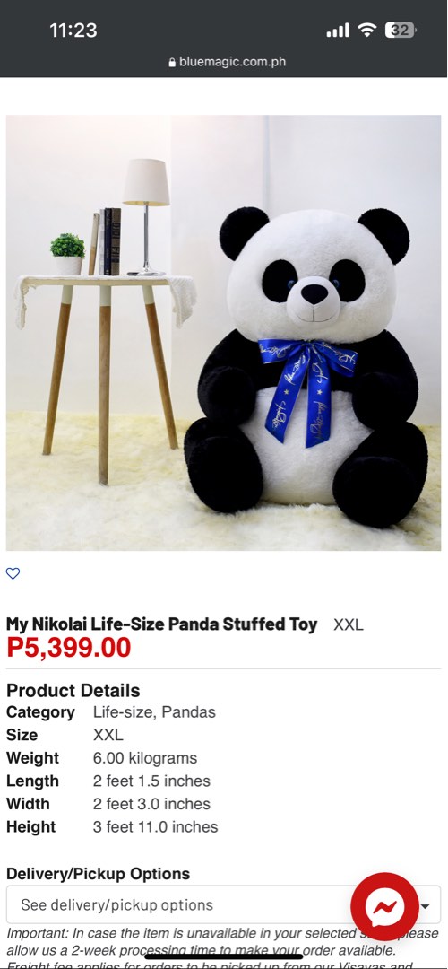 XXL Panda, Hobbies & Toys, Toys & Games on Carousell