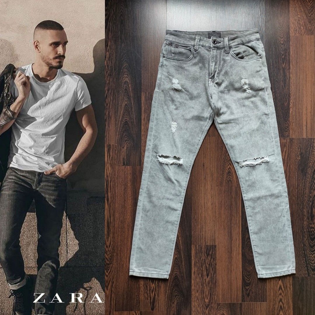ZARA MAN DISTRESSED JEANS COLLECTION | Batch 3, Men's Fashion, Bottoms ...