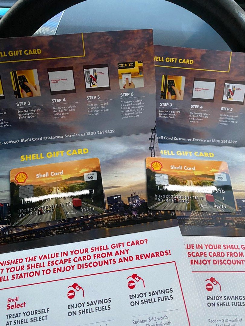 $1000 shell gift card, Tickets & Vouchers, Vouchers on Carousell