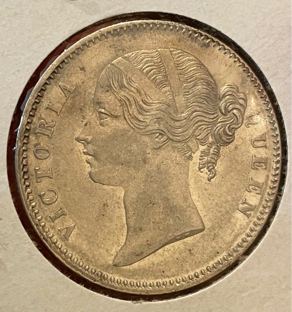 1840 rupee silver coin east india company Victoria British Raj currency ...