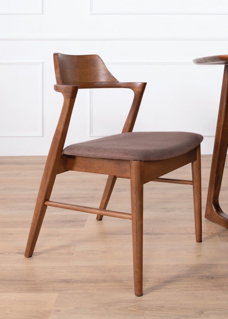 [2 Units/Set] Dining Chair, Kerusi Makan Kayu Getah - Full Solid ...