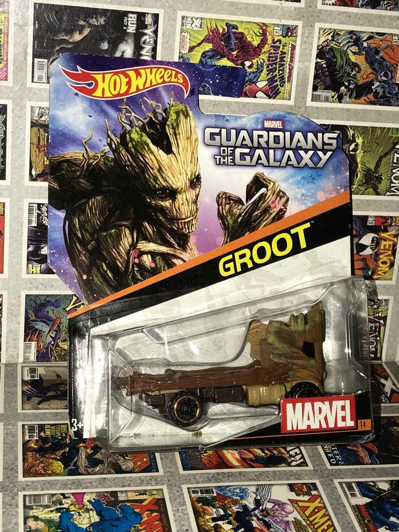 2 Variant Hotwheels Die cast Groot Marvel Guardians of the Galaxy ...