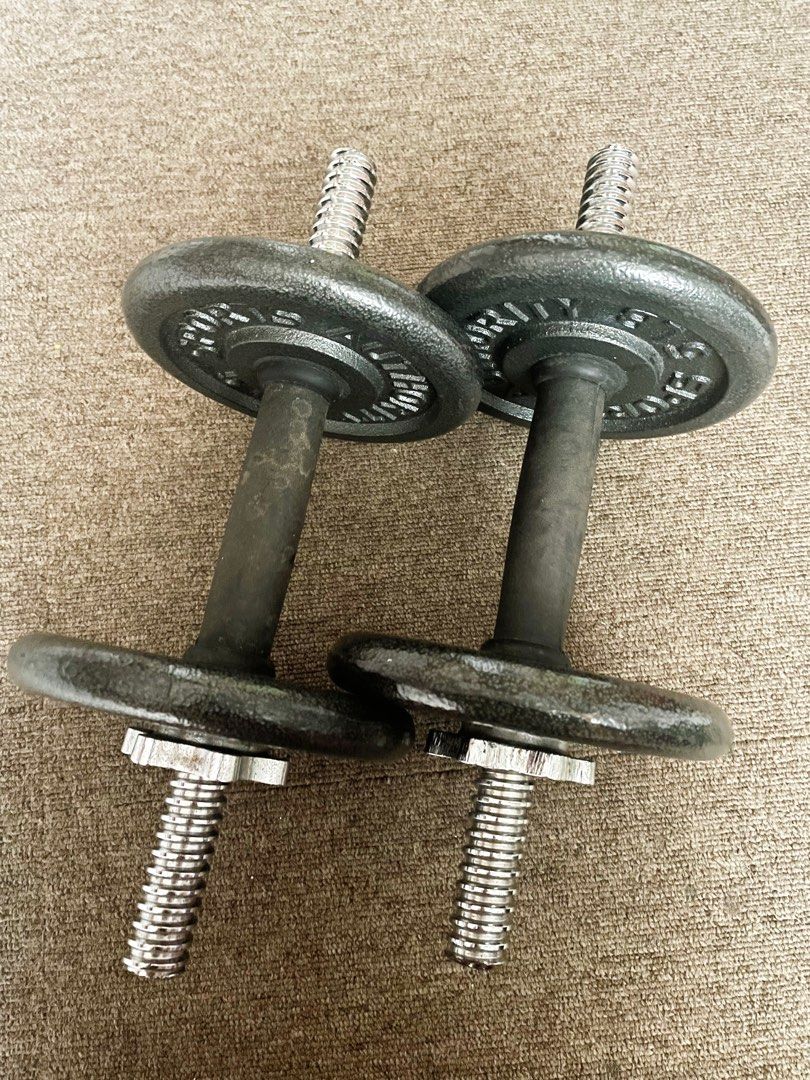 5 lb Dumbbells (adjustable), Sports Equipment, Exercise & Fitness ...