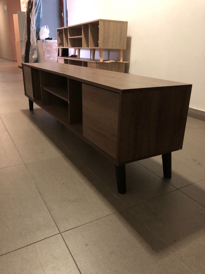 6ft tv cabinet - walnut defect unit, Furniture & Home Living, Furniture ...