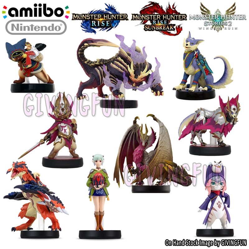 全新現貨 任天堂 Nintendo amiibo Monster Hunter Rise Figure 魔物獵人 崛起 怨虎龍 手辦, 興趣及 ...