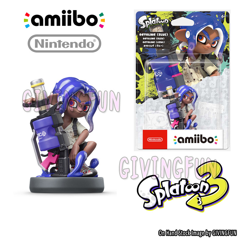 全新現貨 任天堂 Nintendo amiibo Splatoon Blue Octoling Figure 漆彈大作戰3 斯普拉遁 手辦 ...