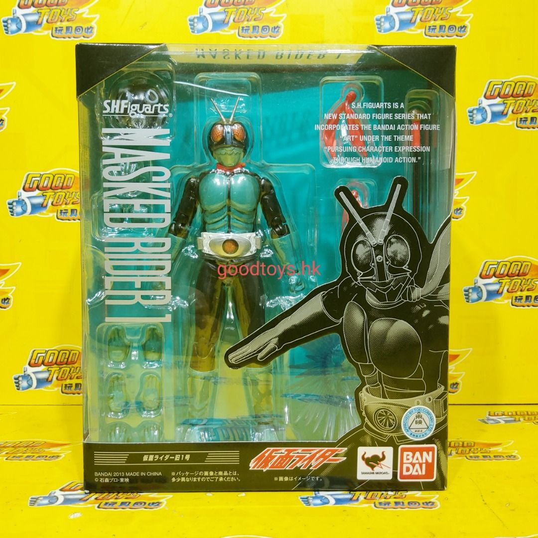 中古已開封 BANDAI SHF 幪面超人 舊1號 MASKED RIDER 1, 興趣及遊戲, 玩具 & 遊戲類 - Carousell