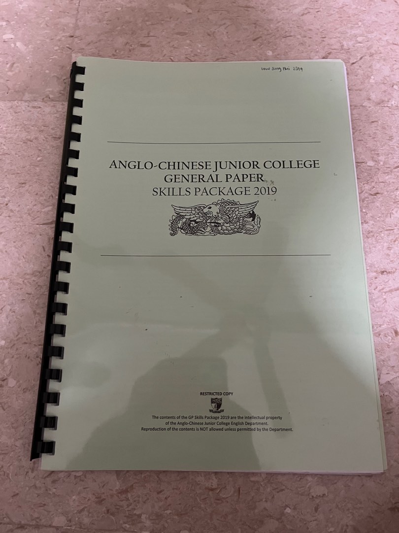 ACJC GP Skills Package, Hobbies & Toys, Books & Magazines, Textbooks on ...