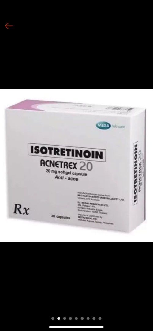 Acnetrex 20mg, Health & Nutrition, Health Supplements, Health Food ...