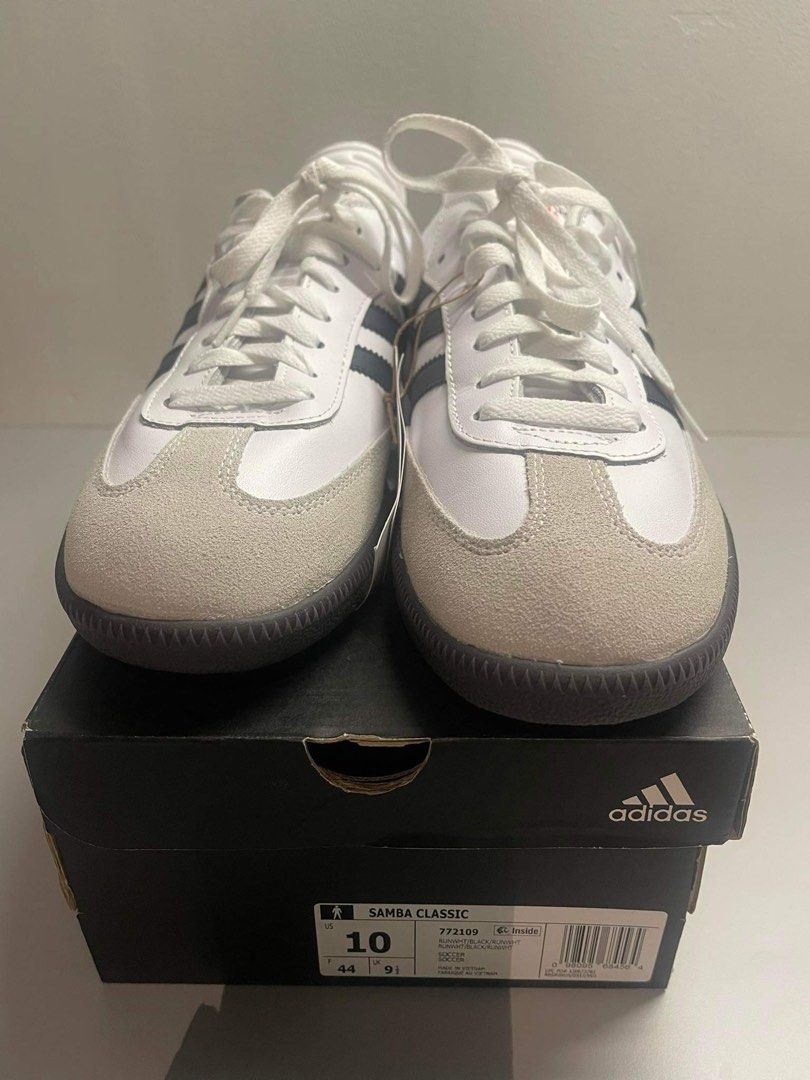 Adidas Samba Classic Cloud White Core Black, Men's Fashion, Footwear ...