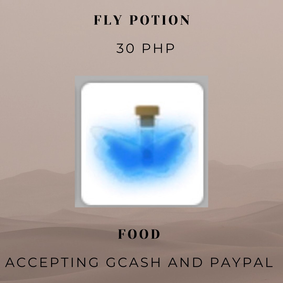 Adopt Me Pets | Fly Potion on Carousell