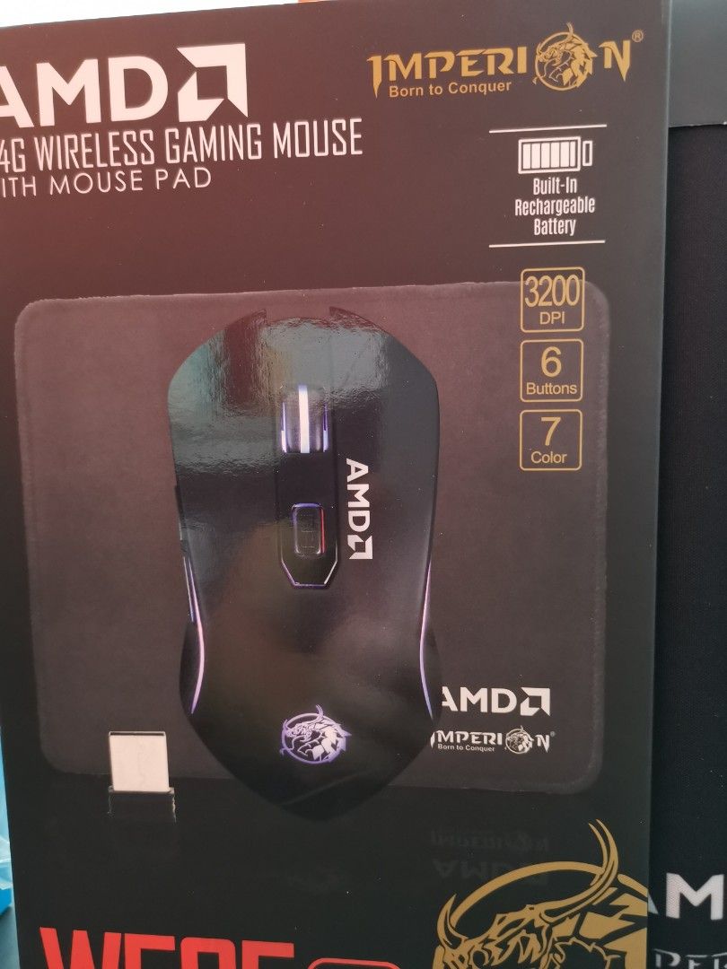 Amd wireless gaming mouse w505, Computers & Tech, Parts & Accessories ...