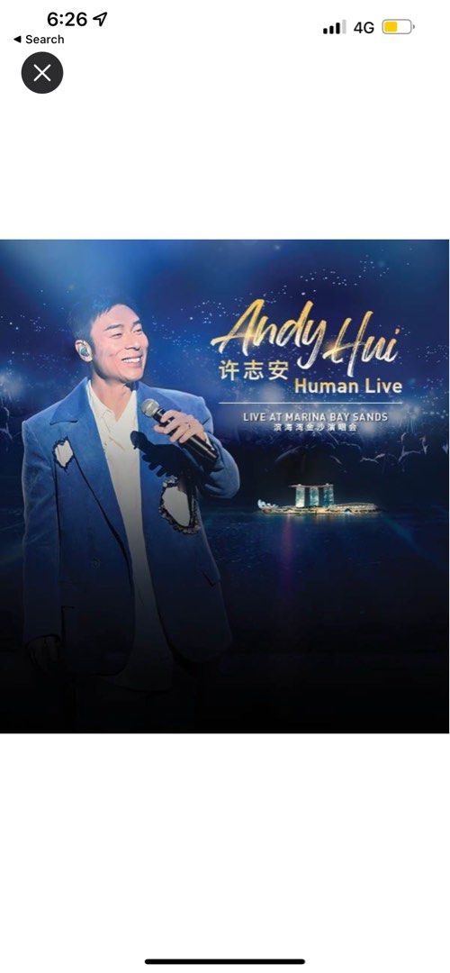 Andy Hui, Tickets & Vouchers, Event Tickets on Carousell