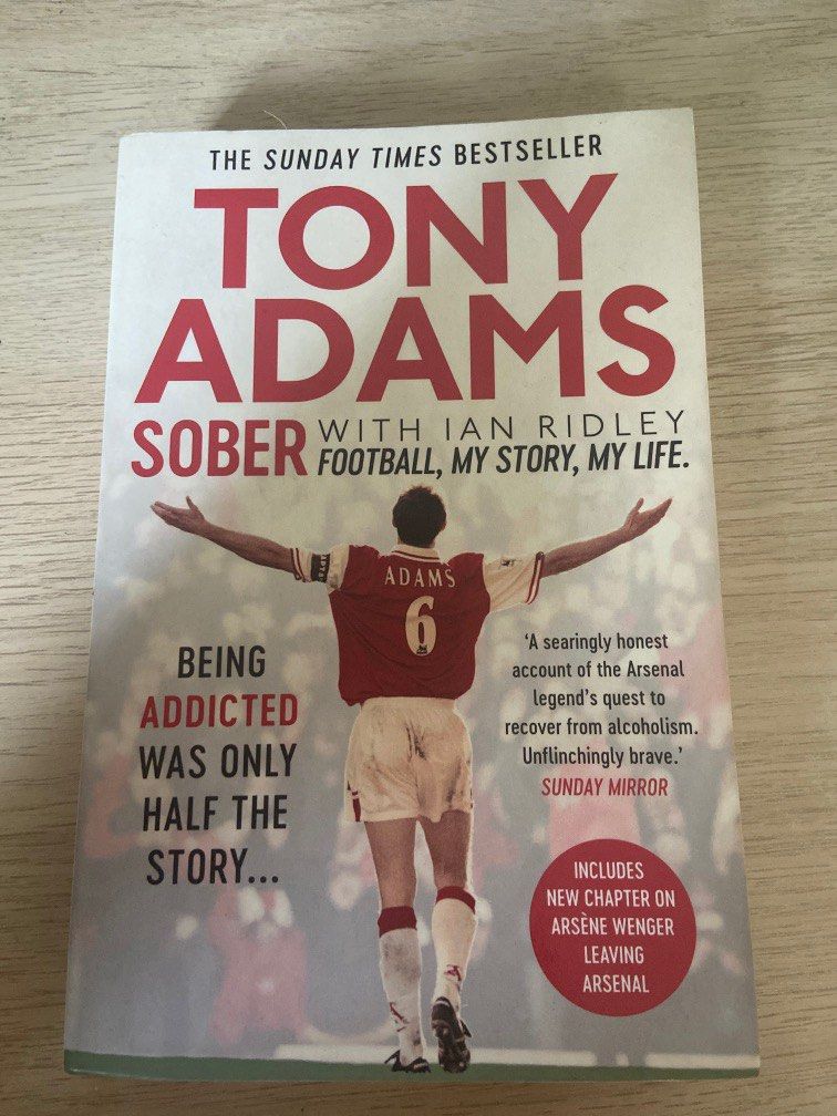 ARSENAL TONY ADAMS BOOK, Hobbies & Toys, Books & Magazines, Fiction ...