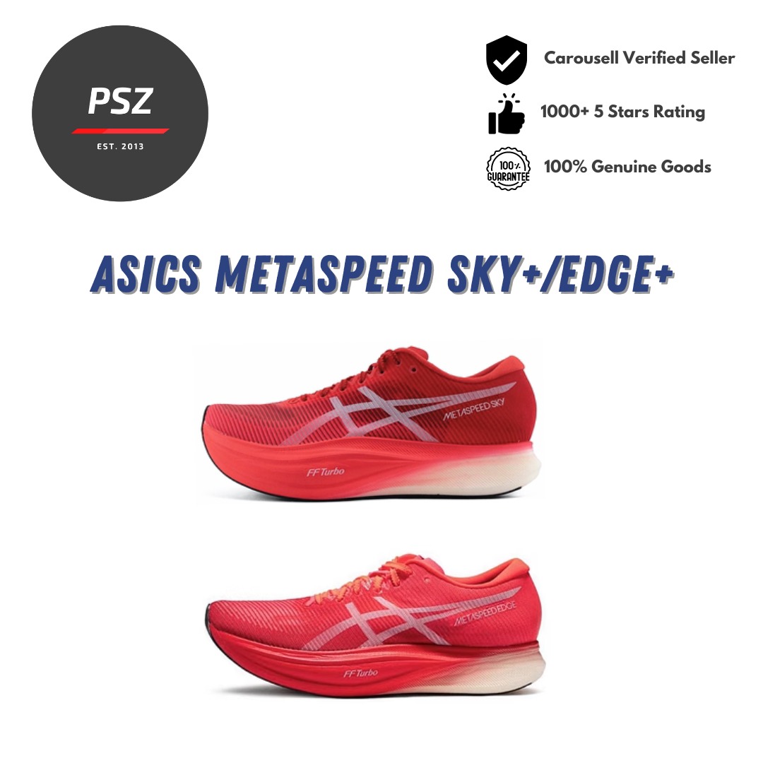 Asics Metaspeed Sky+/Edge+ Red, Men's Fashion, Activewear on Carousell