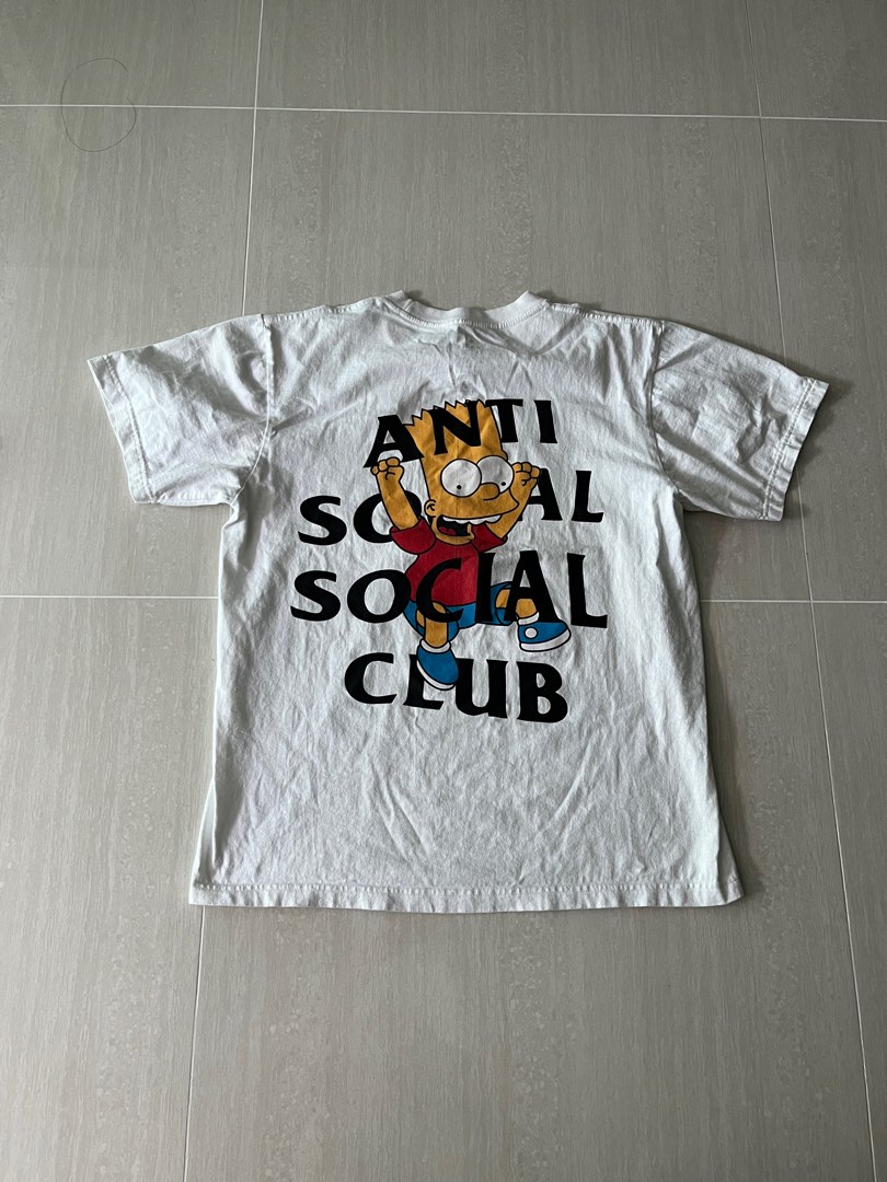 ASSC Anti Social Social Club Simpsons, Women's Fashion, Tops, Shirts on ...
