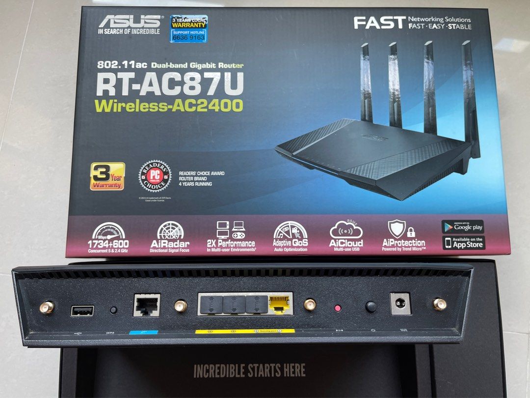 Asus RT-AC87U, Computers & Tech, Parts & Accessories, Networking on ...