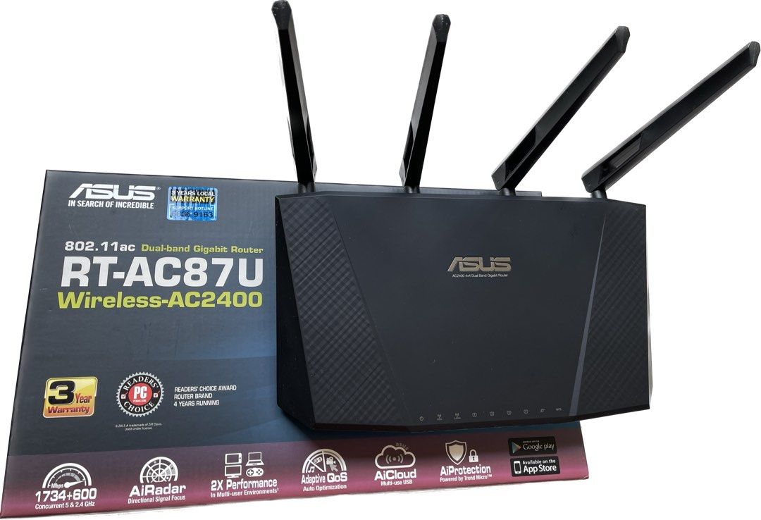 Asus RT-AC87U, Computers & Tech, Parts & Accessories, Networking on ...