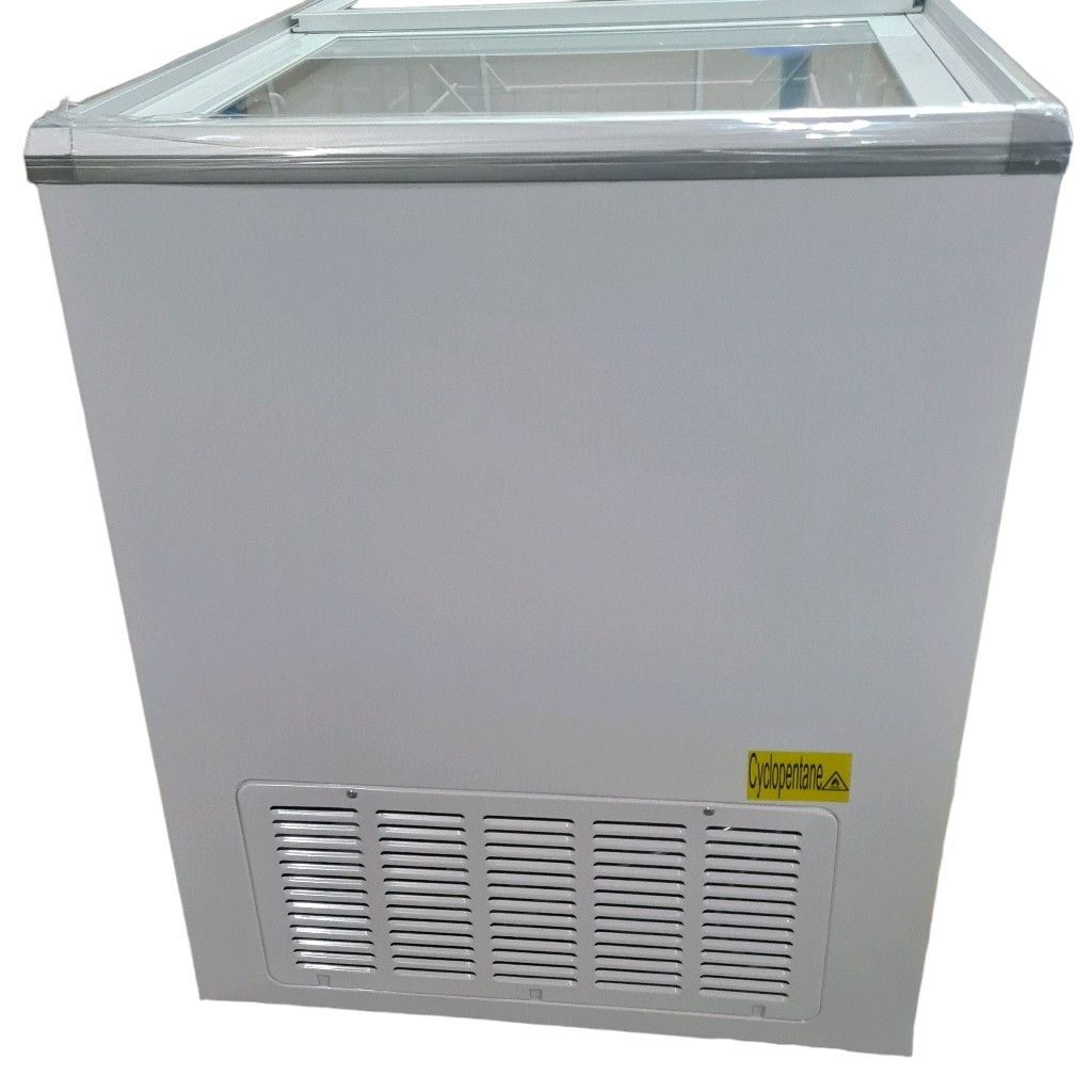 AUCMA 412 Litres Sliding Glass Door Showcase Chest Freezer SD-412T, TV ...